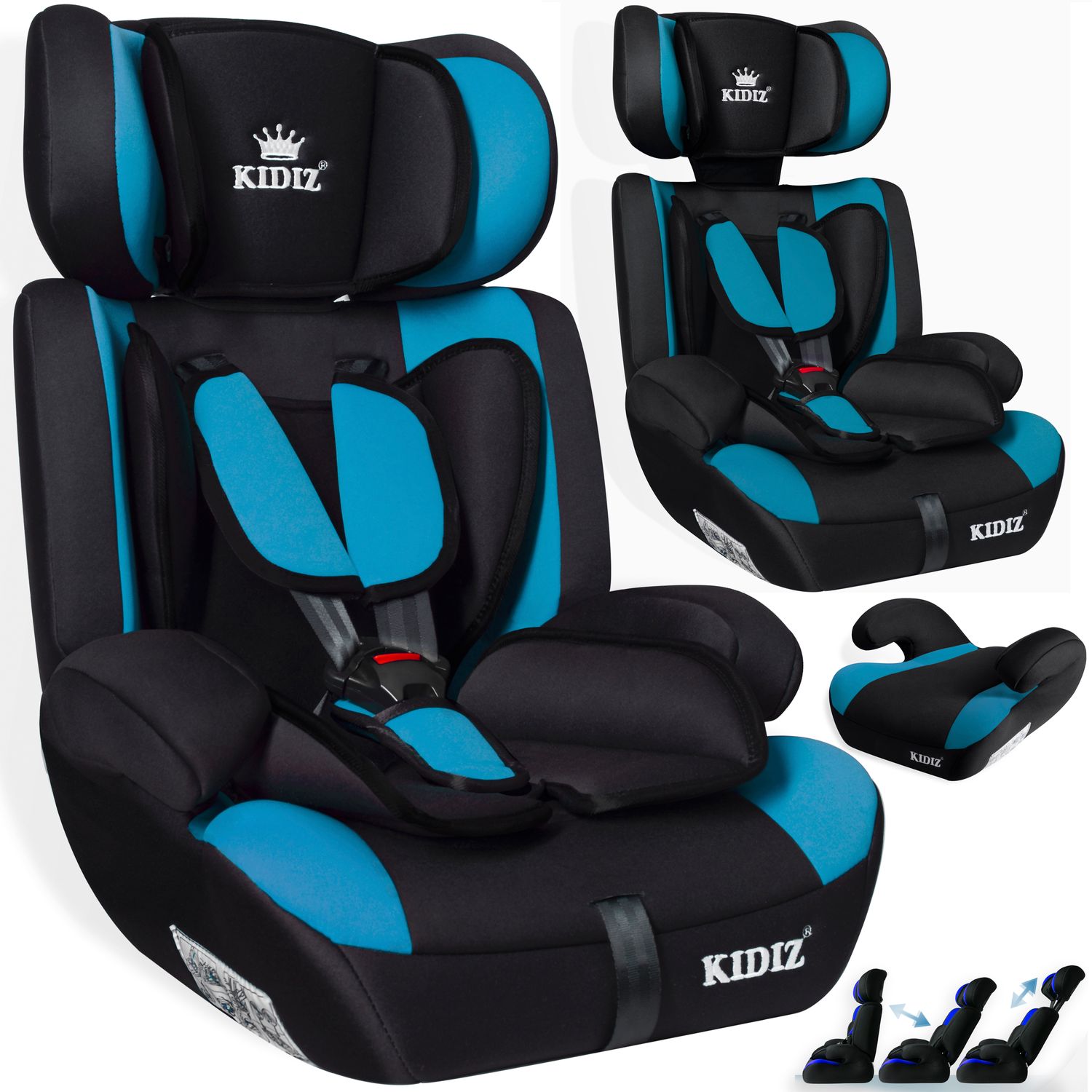 Kidiz® Autokindersitz Kinderautositz Sportsline ? Gruppe 1+2+3 ? 9-36 ...