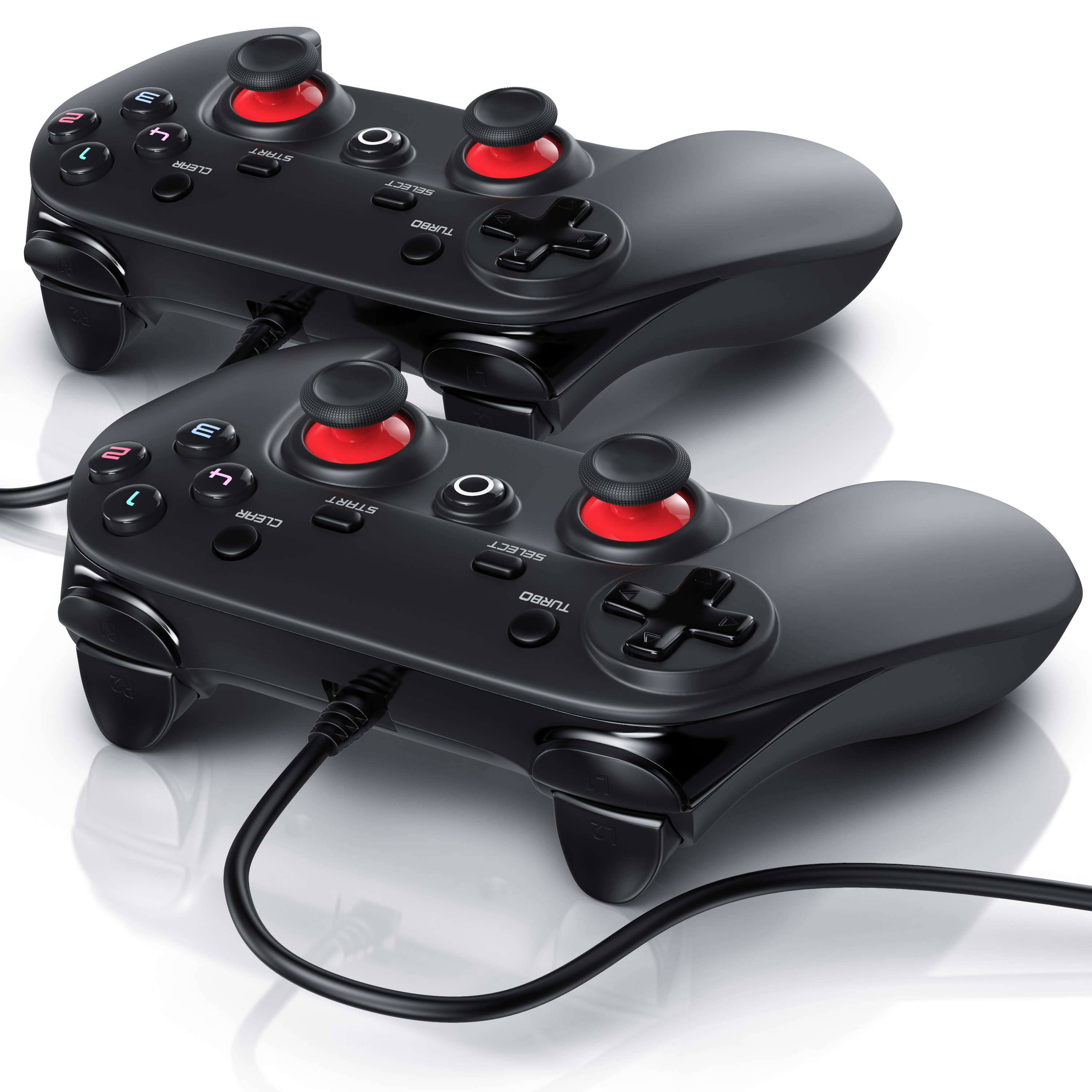 CSL 2x PC & PS3 Gamepad Controller mit Dual Vibration Turbo-Funktion ...
